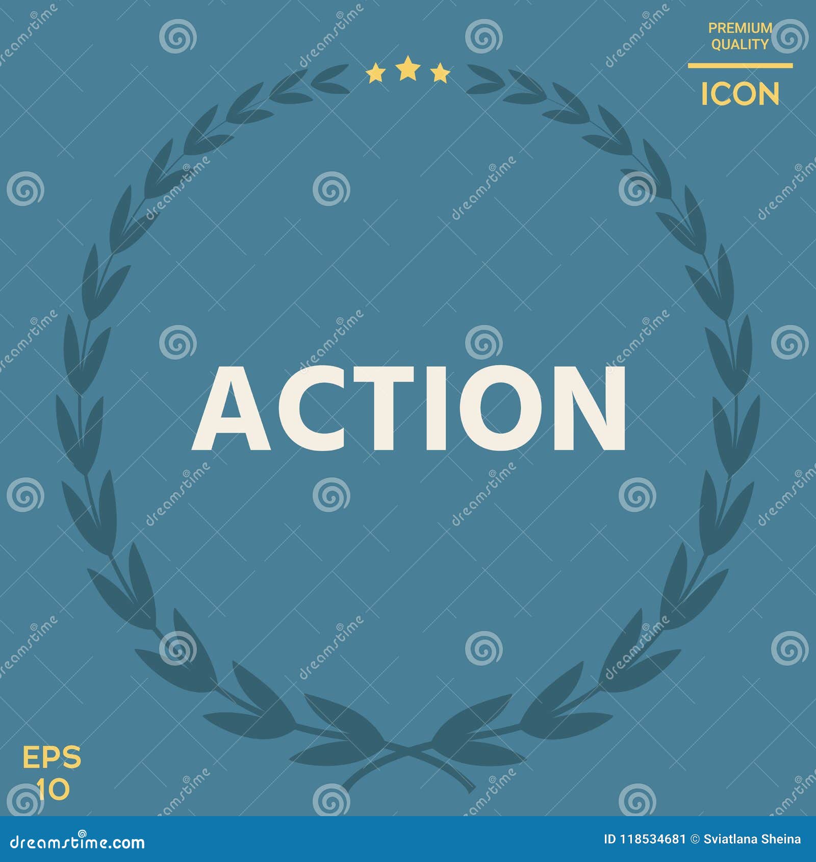 Action button symbol stock vector. Illustration of graphic - 118534681