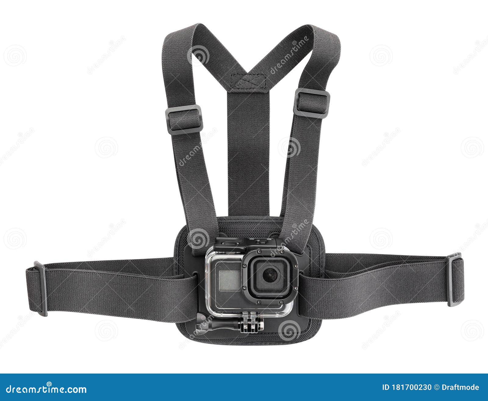 Action camera chest mount stock photo. Image of protection - 181700230