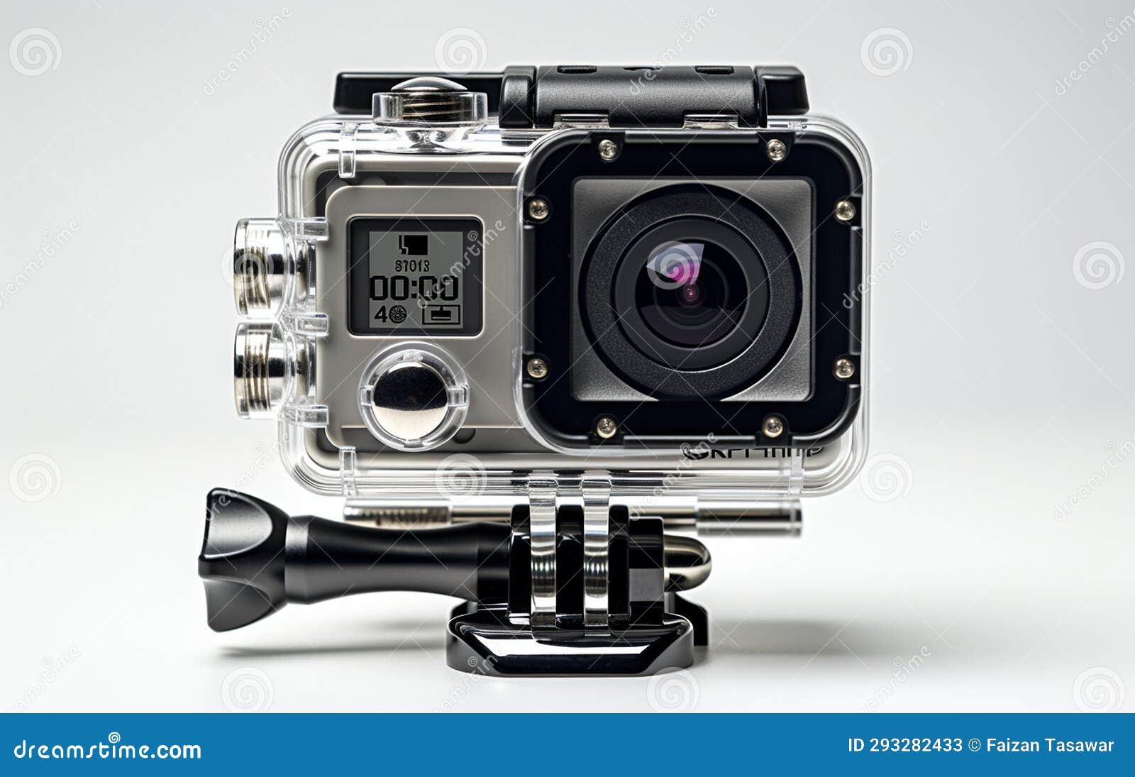 "Action Camera (e.g., GoPro) Alone on a White Background -Generative Ai ...