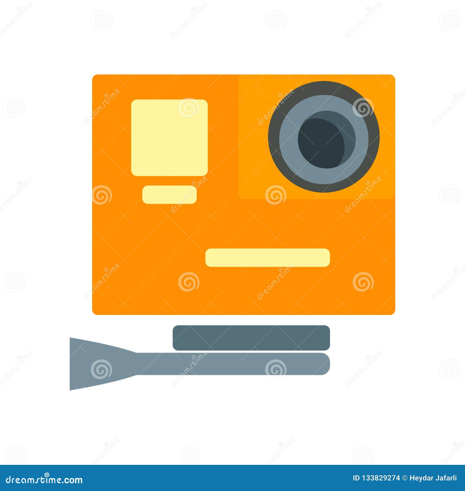 Action Camera Icon Vector Sign and Symbol Isolated on White Back Stock ...