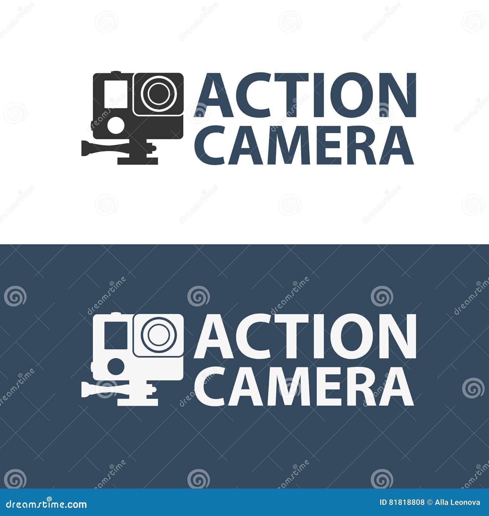 Action Camera Logo. Camera for Active Sports. Ultra HD. 4K. Stock ...