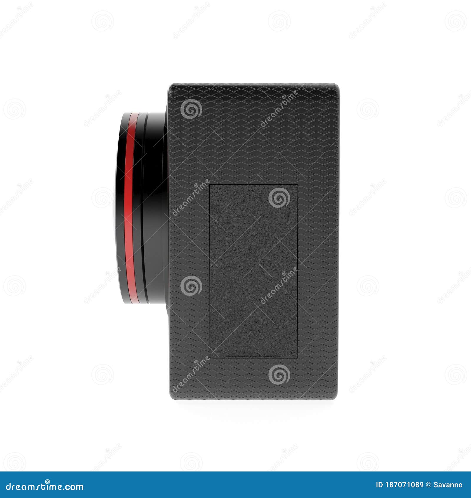 Action camera. Side view stock illustration. Illustration of modern ...
