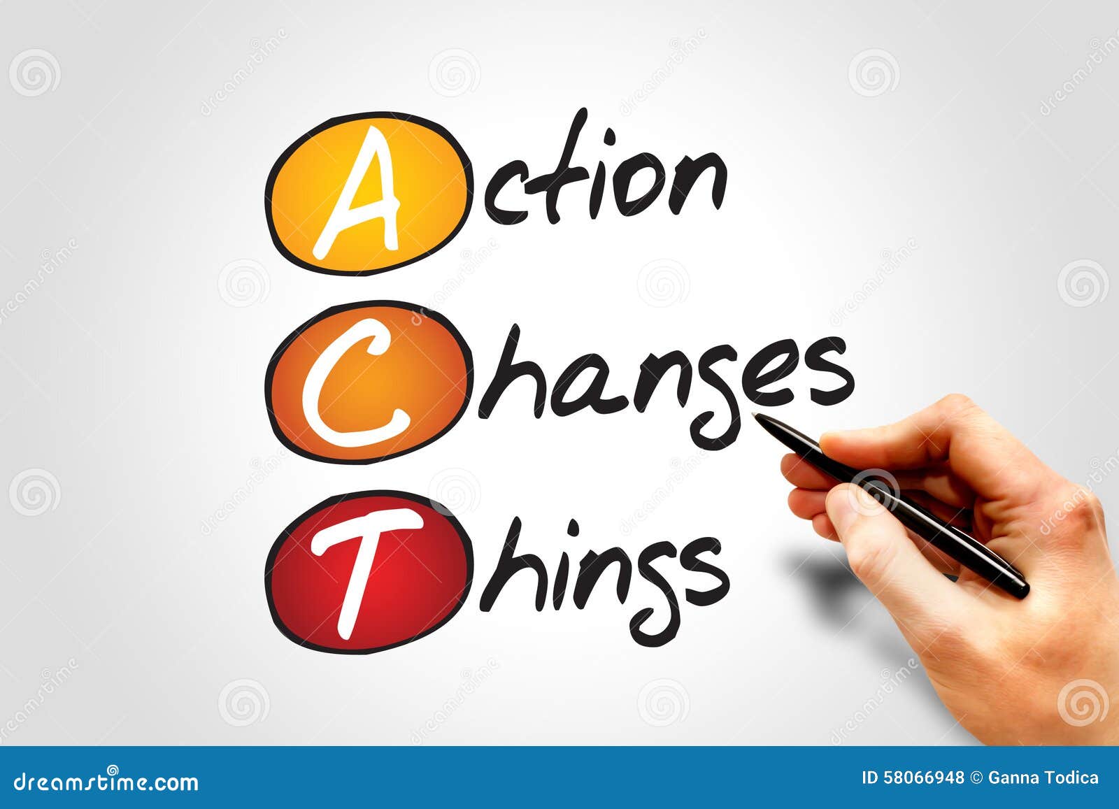 Action Changes Things stock photo. Image of change, conceptual - 58066948