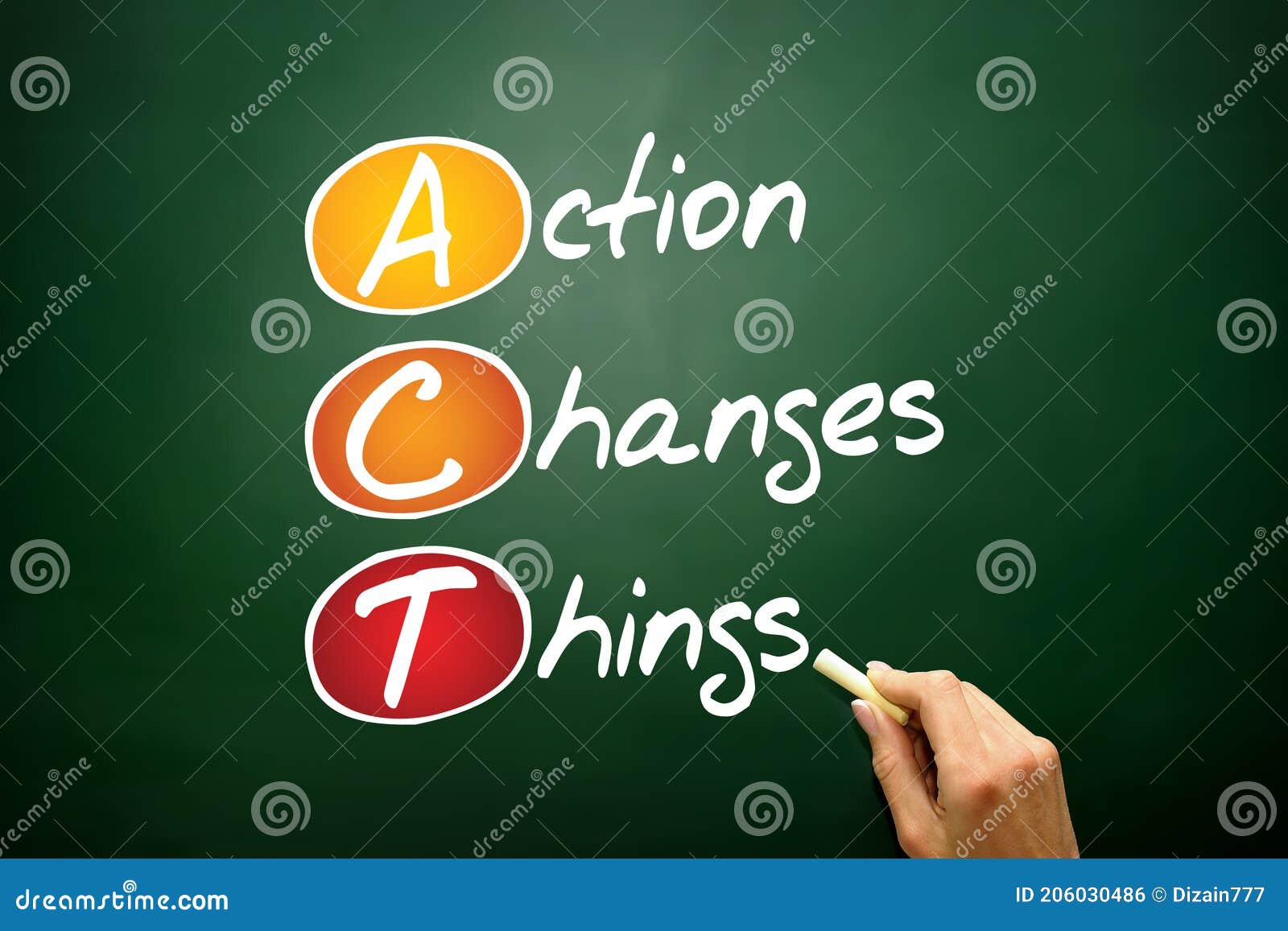 Action Changes Things stock photo. Image of challenge - 206030486