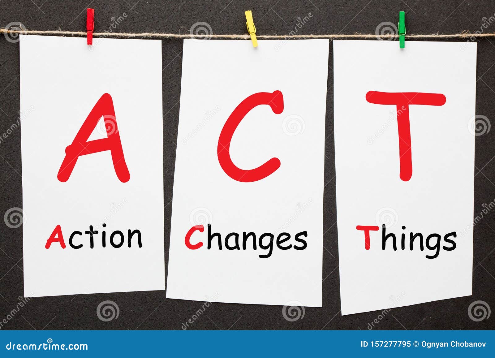 Action Changes Things stock image. Image of management - 157277795