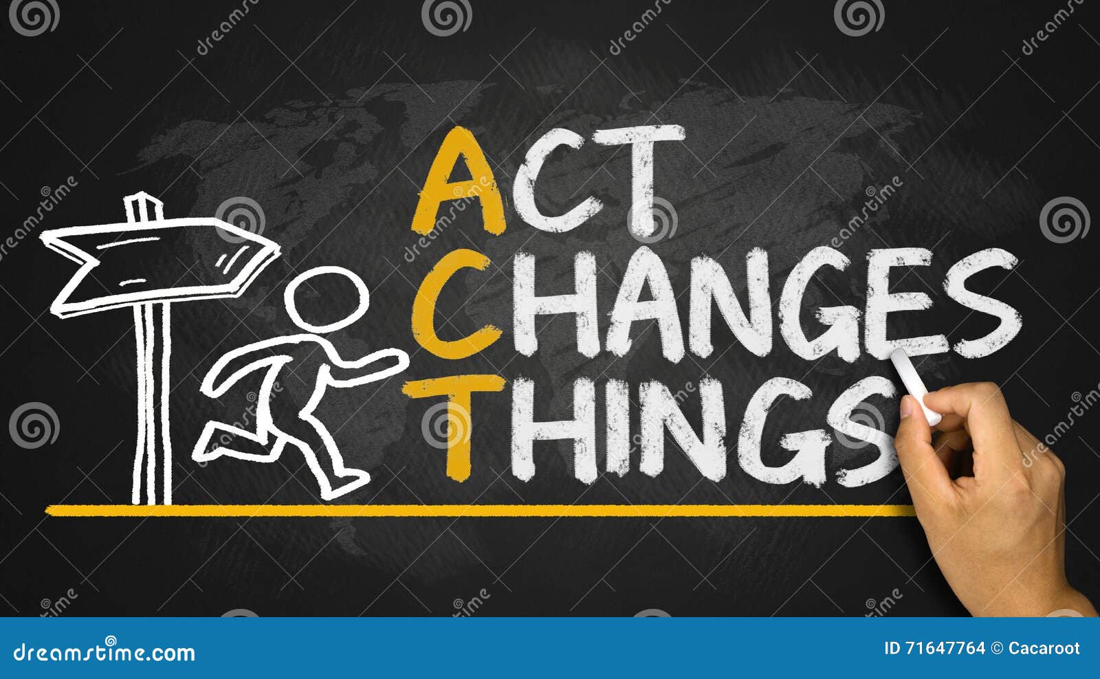 Action changes things stock photo. Image of target, achievement - 71647764
