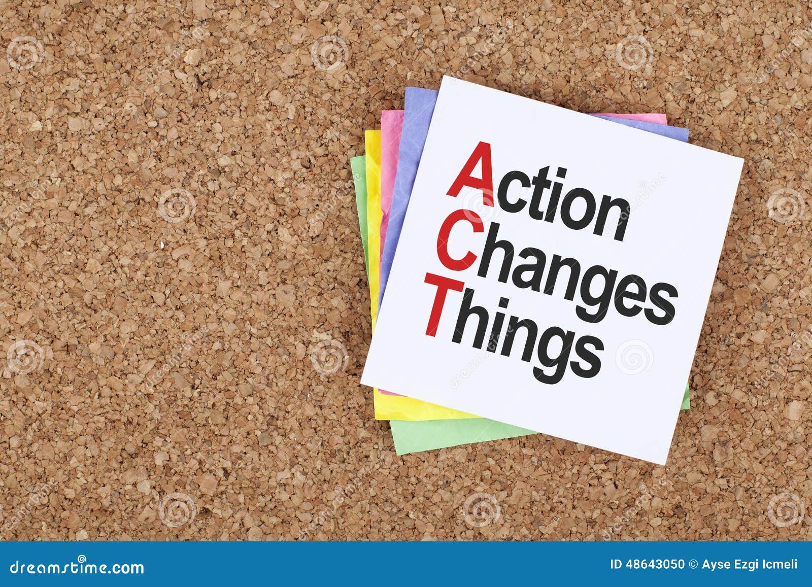 Action Changes Things stock photo. Image of achievement - 48643050