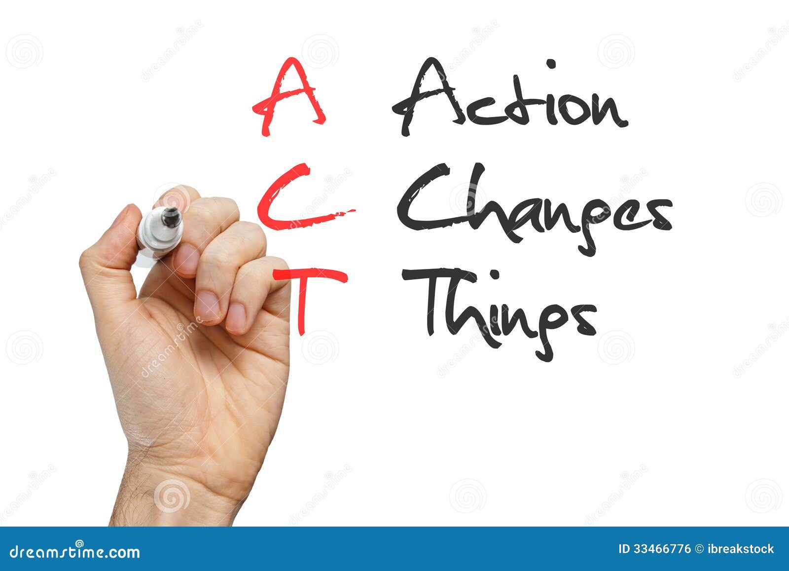 Action Changes Things stock illustration. Illustration of business ...