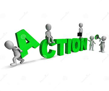 Action Characters Shows Motivated Proactive or Activity Stock ...
