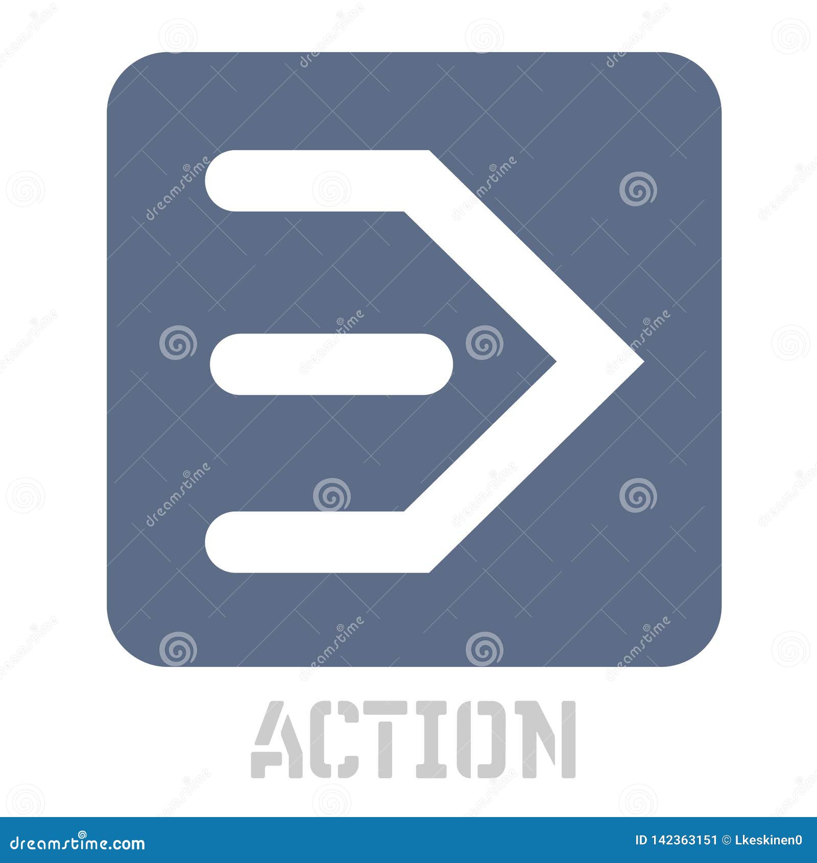 Action Concept Icon on White Stock Vector - Illustration of hustle, word: 142363151