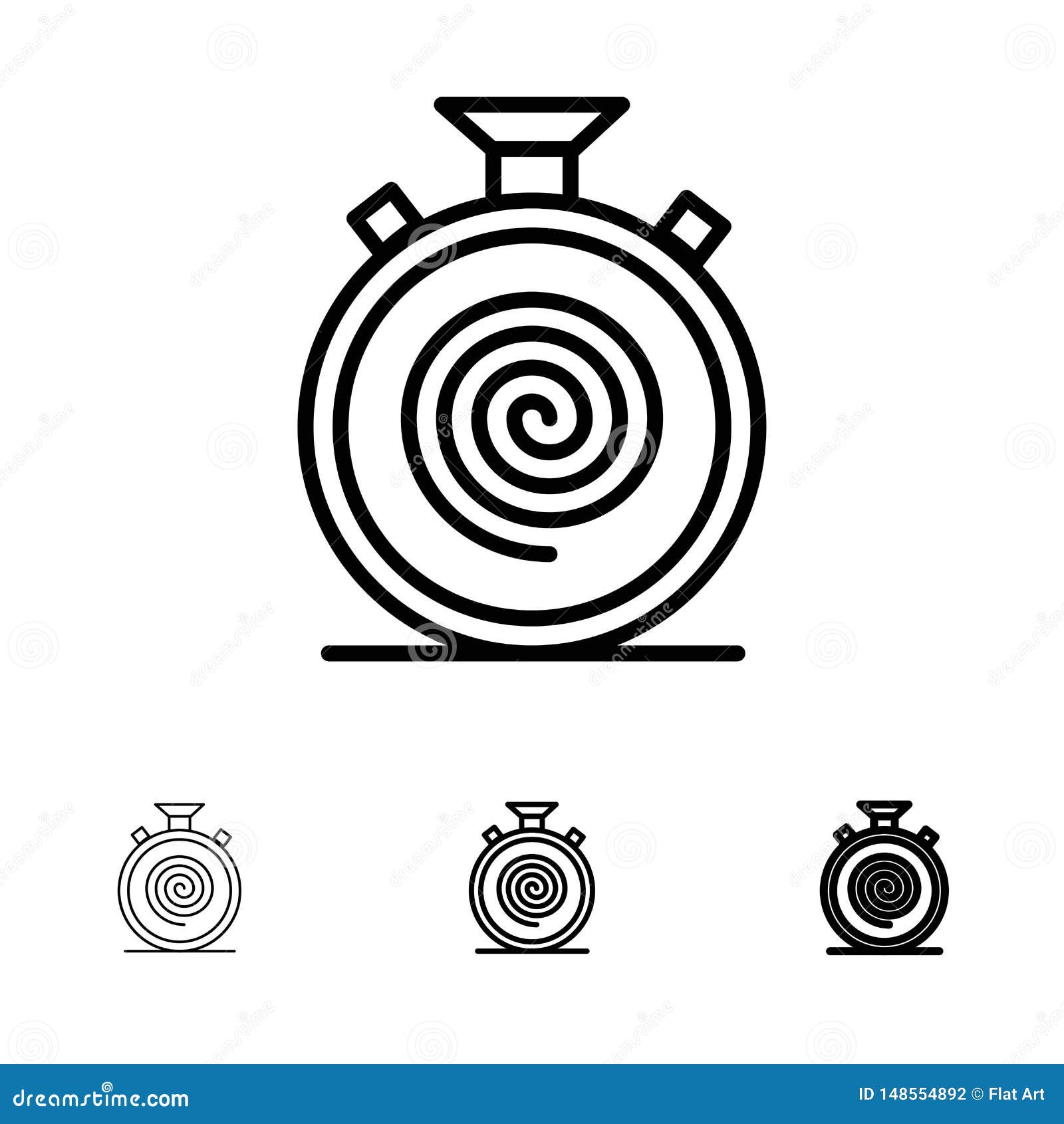 Action, Cycle, Flow, Nonstop, Slow Bold and Thin Black Line Icon Set ...