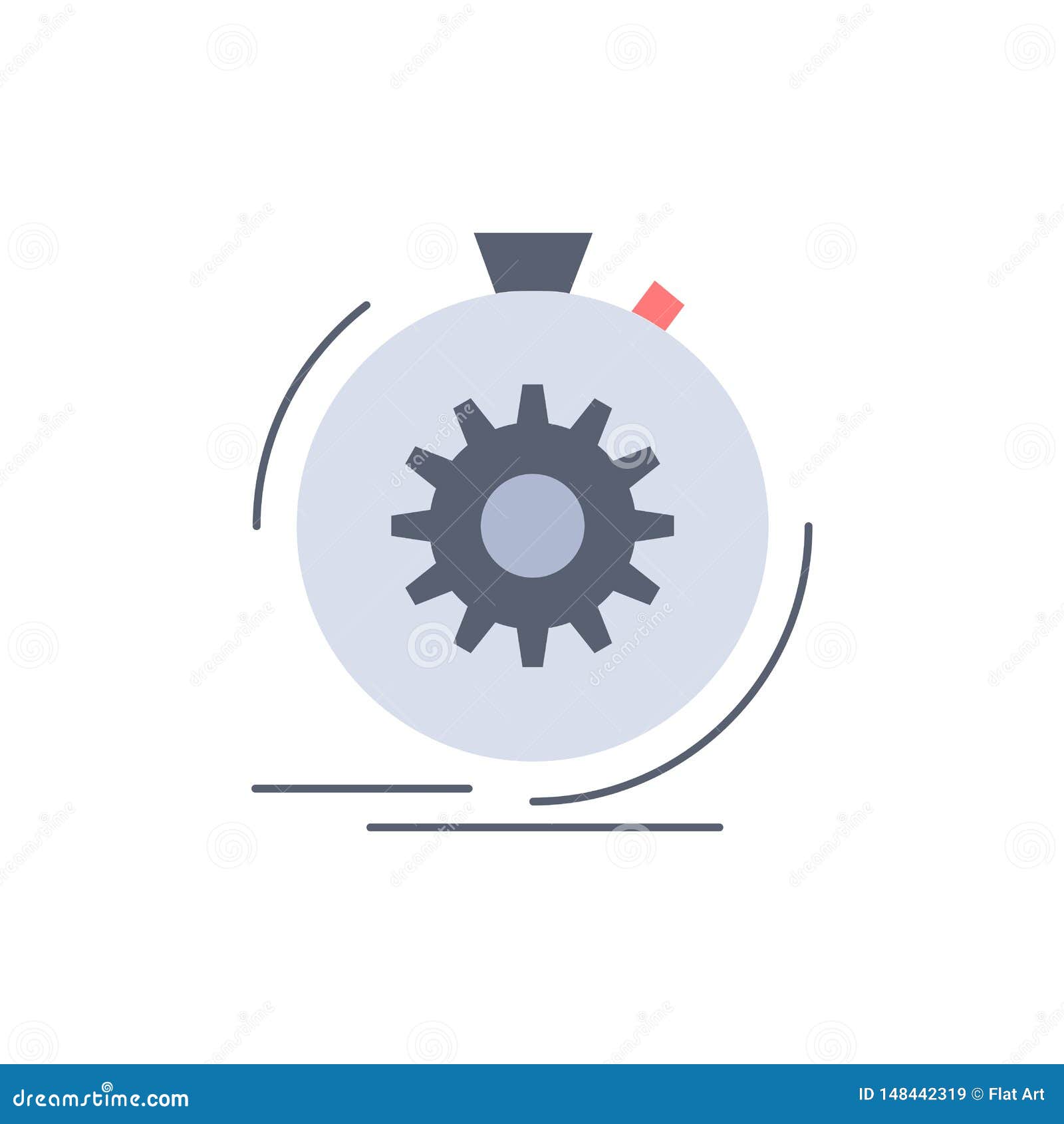 Action, Fast, Performance, Process, Speed Flat Color Icon Vector Stock ...