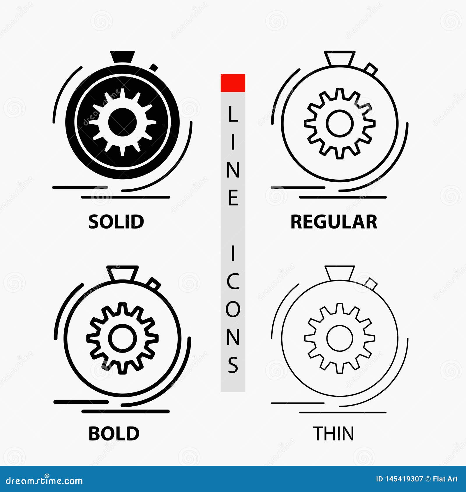 Action, Fast, Performance, Process, Speed Icon in Thin, Regular, Bold ...
