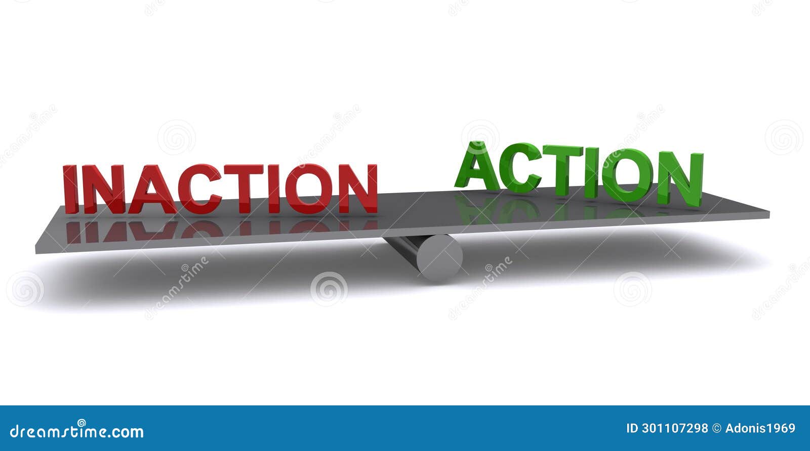 Action Inaction Balancing on White Stock Photo - Image of initiatives ...
