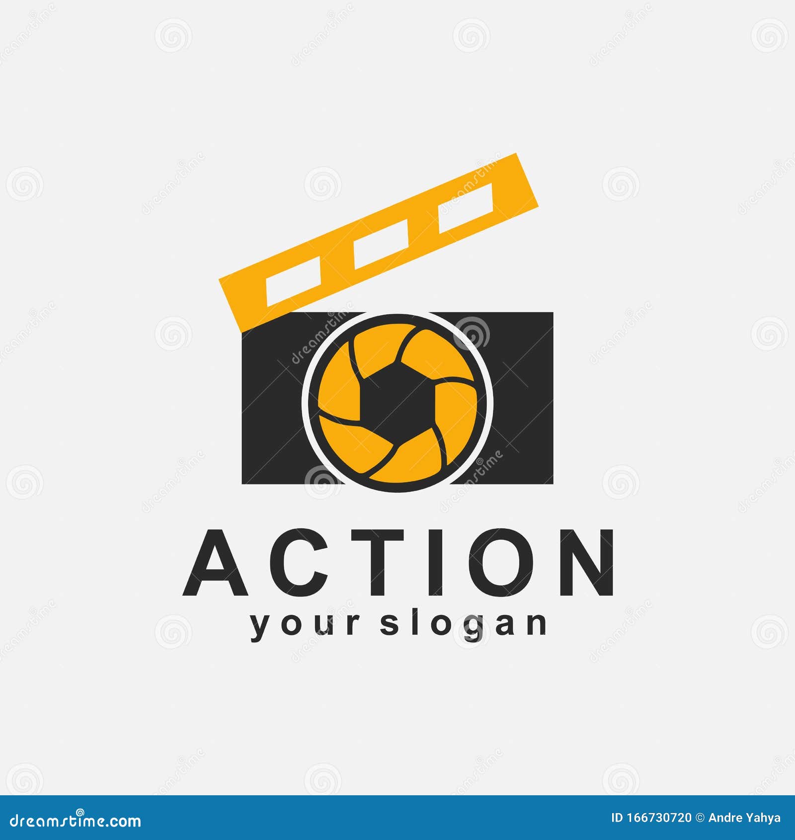 Action logo template stock illustration. Illustration of action - 166730720