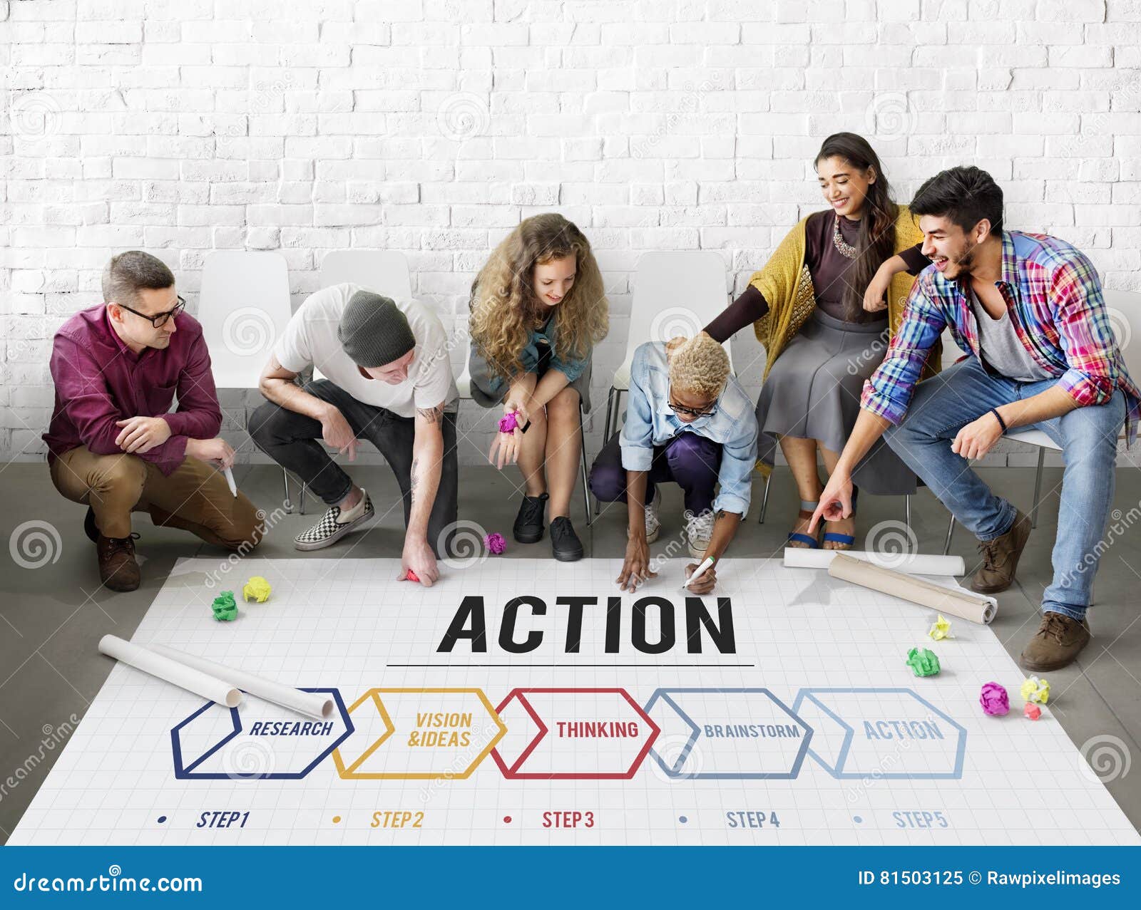 Action Operation Plan Procedures Workflow Concept Stock Image - Image ...