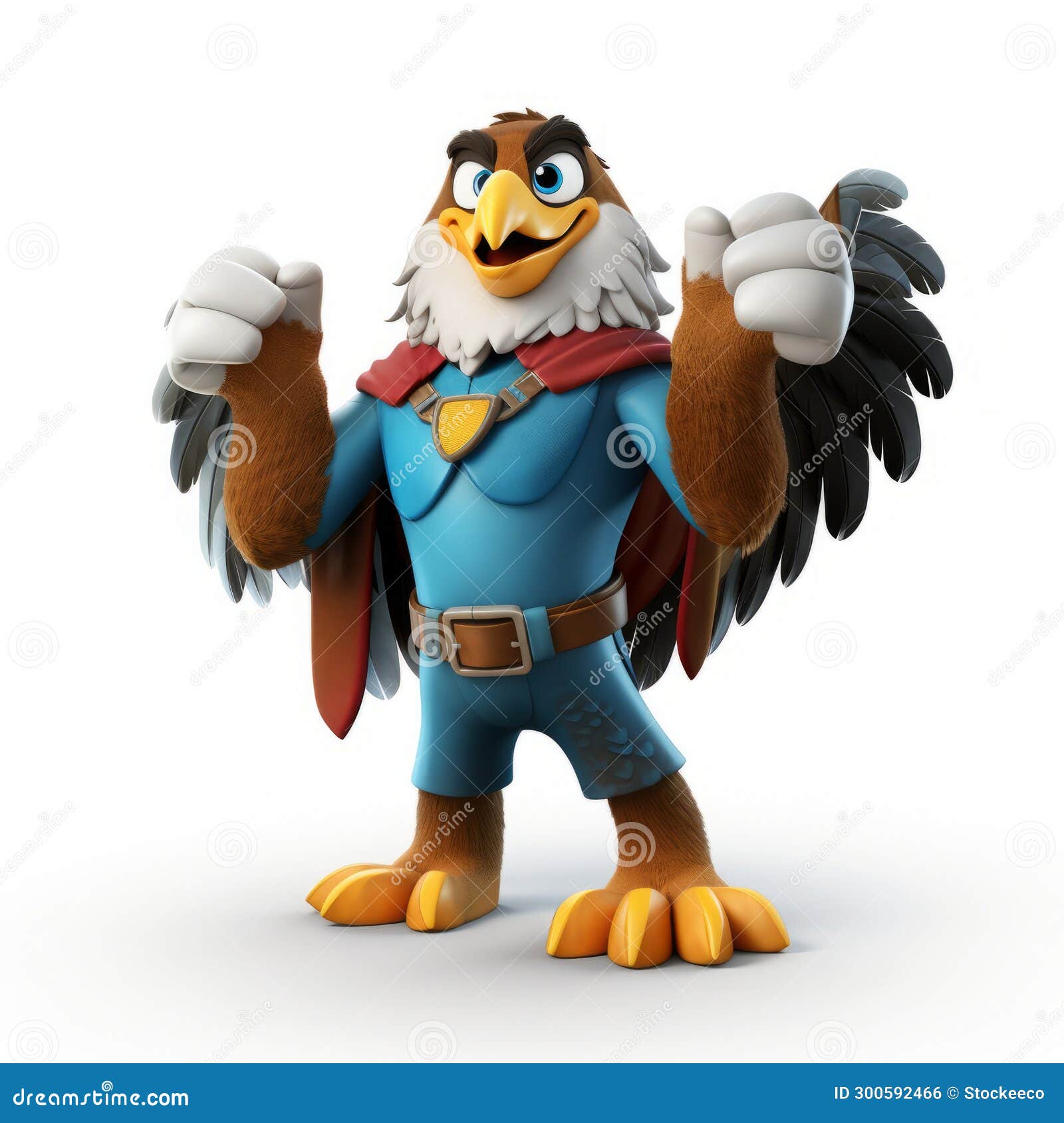 Action-packed Cartoon: the Adventures of an Old Eagle Stock ...