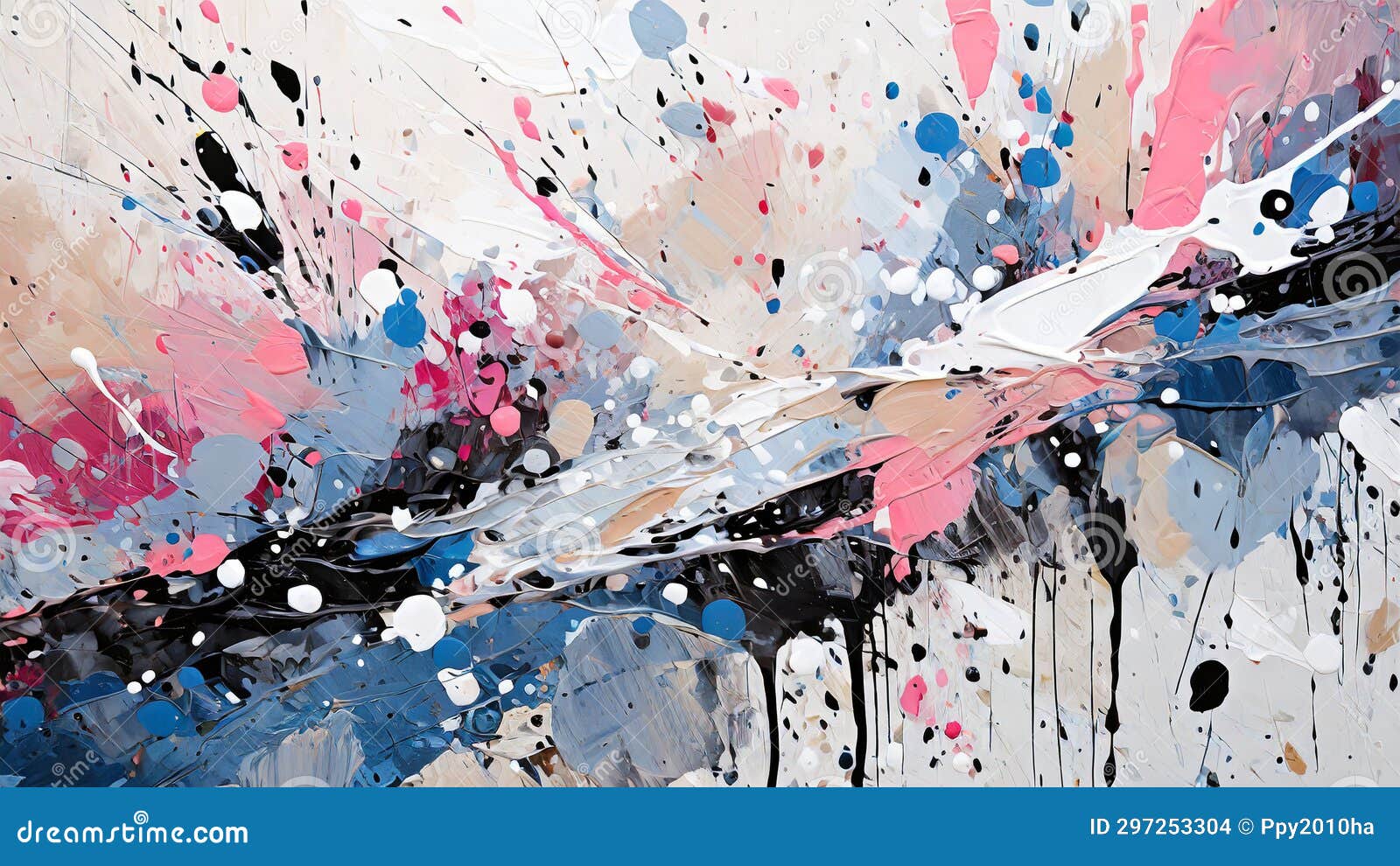 Action Painting, Gestural Abstraction, Background Image, Generative AI ...