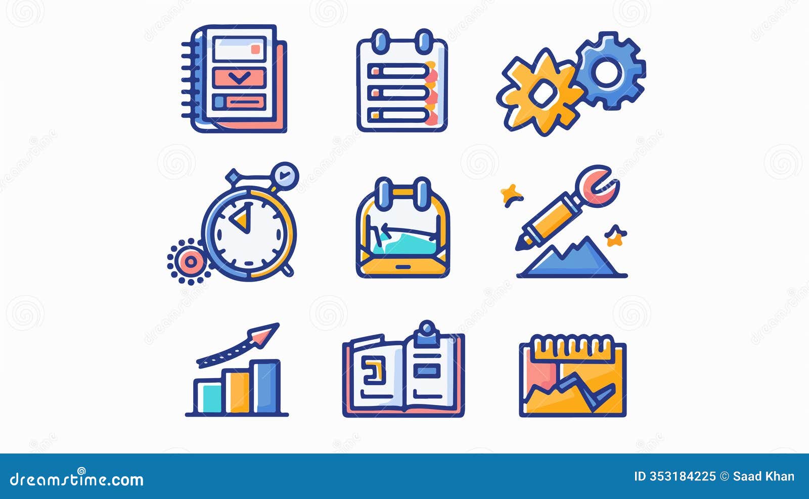 Action Plan Calendar Icon for Productivity Management and Scheduling ...