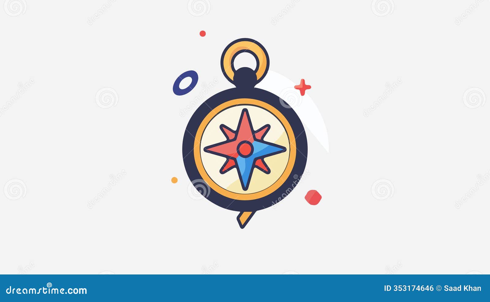 Action Plan Compass Icon for Business Strategy and Suit Concept Stock ...