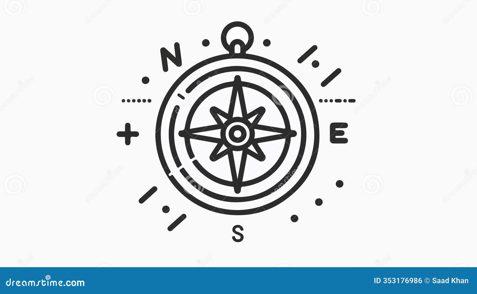 Action Plan Compass Icon for Strategic Direction Visualization Stock ...