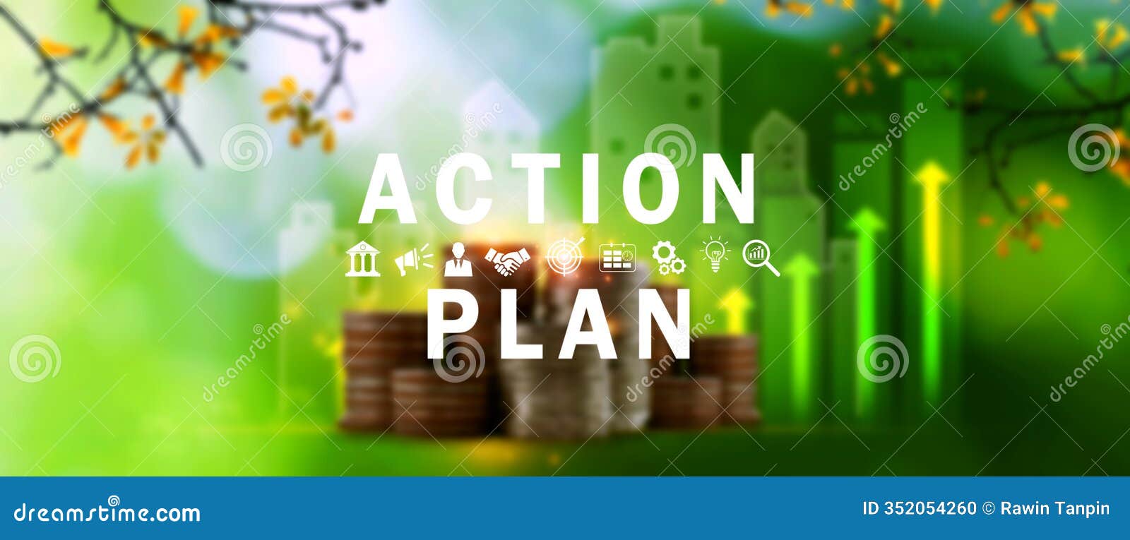 Action Plan Concept, Business and Marketing, Objective, Strategy, Plan ...