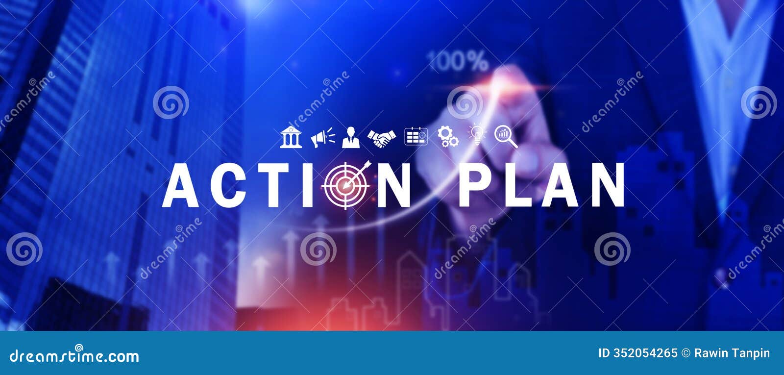 Action Plan Concept, Business and Marketing, Objective, Strategy, Plan ...