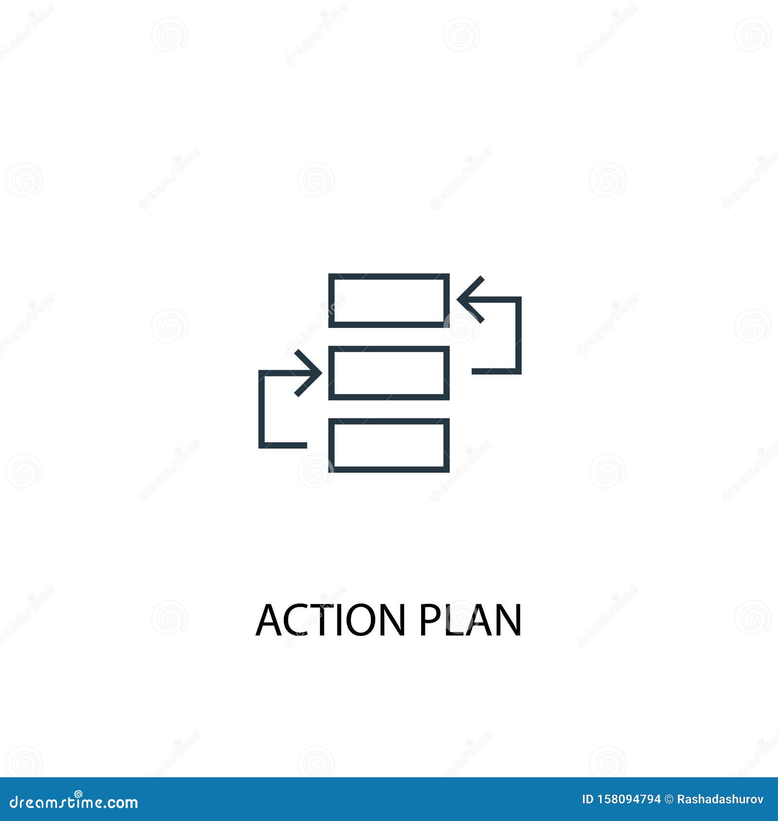 Action Plan Concept Line Icon. Simple Stock Vector - Illustration of ... Action Plan Concept Line Icon. Simple Stock Vector - Illustration of ...