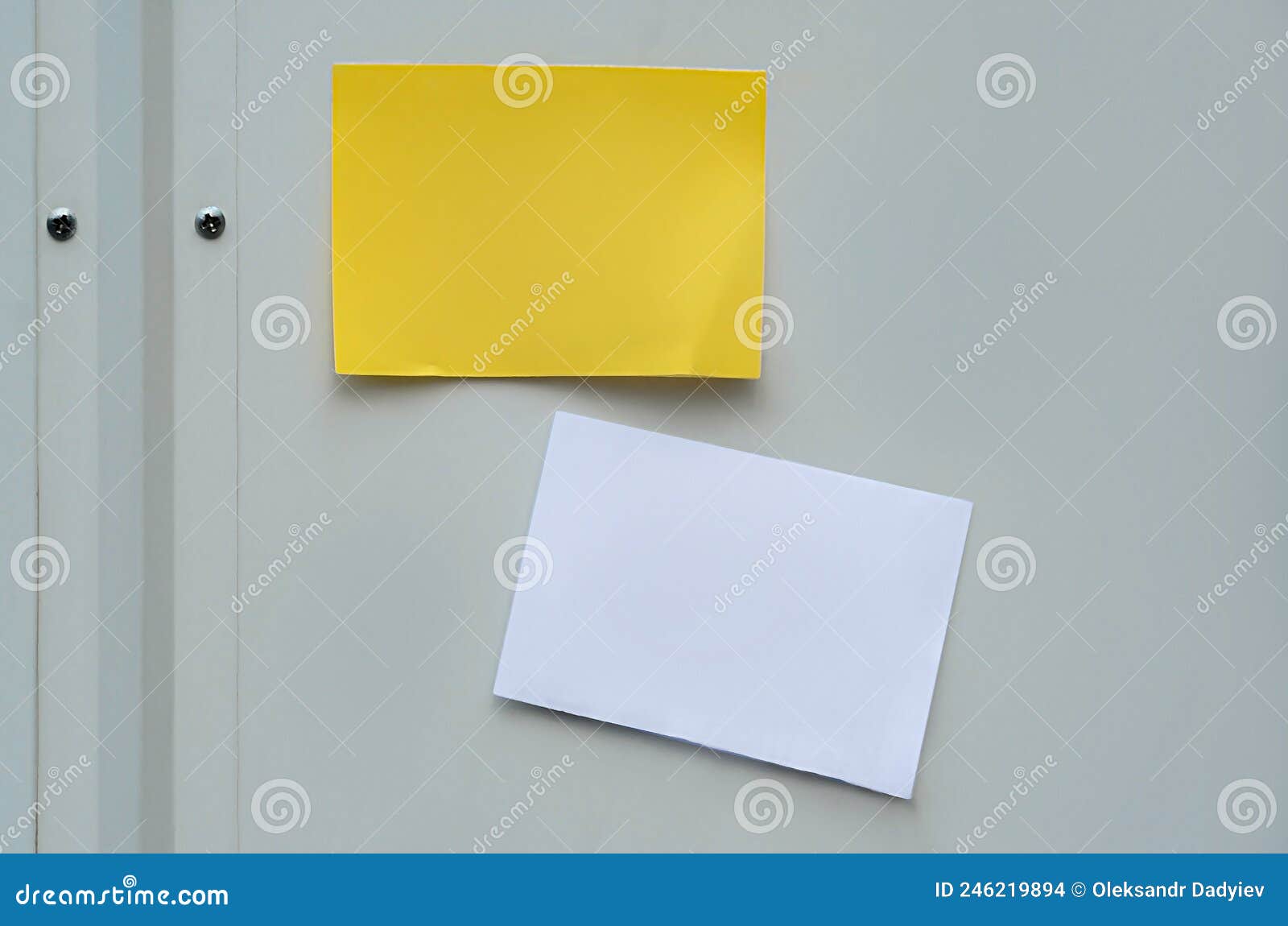Action Plan Concept. Yellow and White Sticky Notes Isolated on Light ...