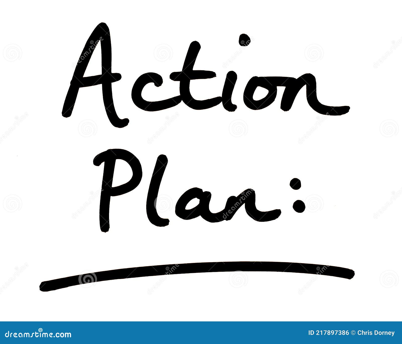 Action Plan stock illustration. Illustration of action - 217897386