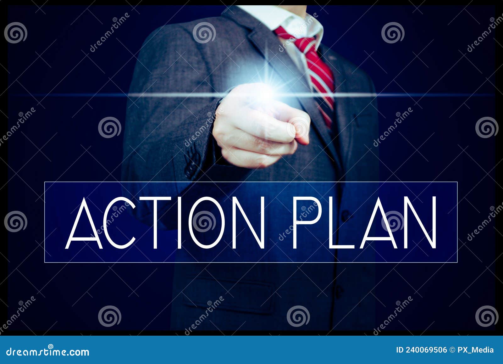 Action Plan - Lettering, Businessman Pointing Finger Stock Photo ...