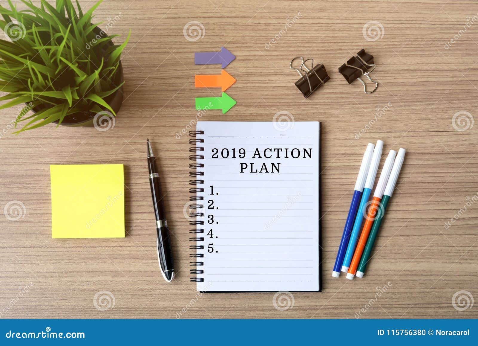 2019 Action Plan on Notepad Stock Photo - Image of plant, professional ...