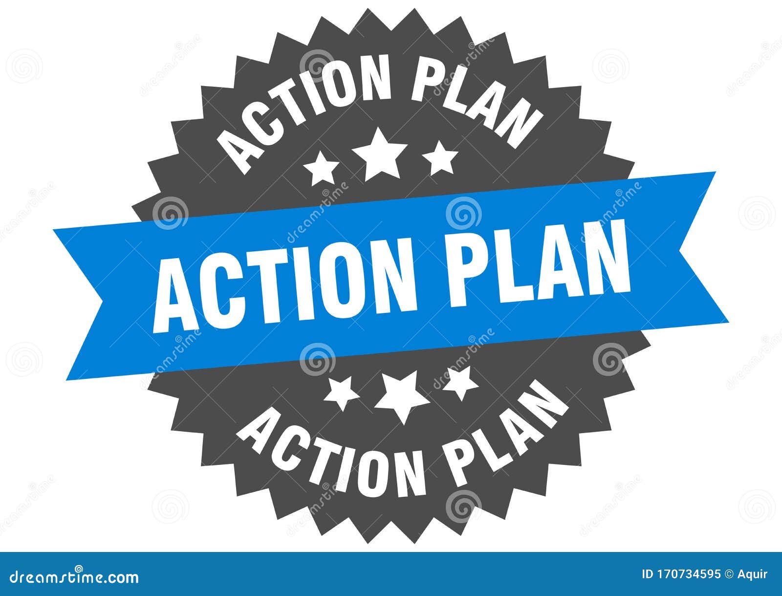 Action Plan Sign. Action Plan Circular Band Label. Action Plan Sticker ...