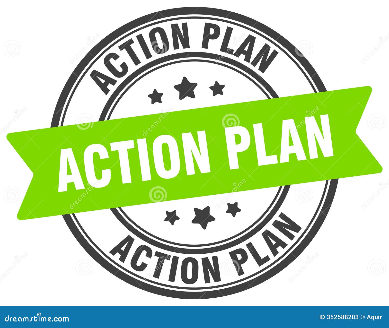 Action Plan Stamp. Action Plan Label on Transparent Background. Round ...