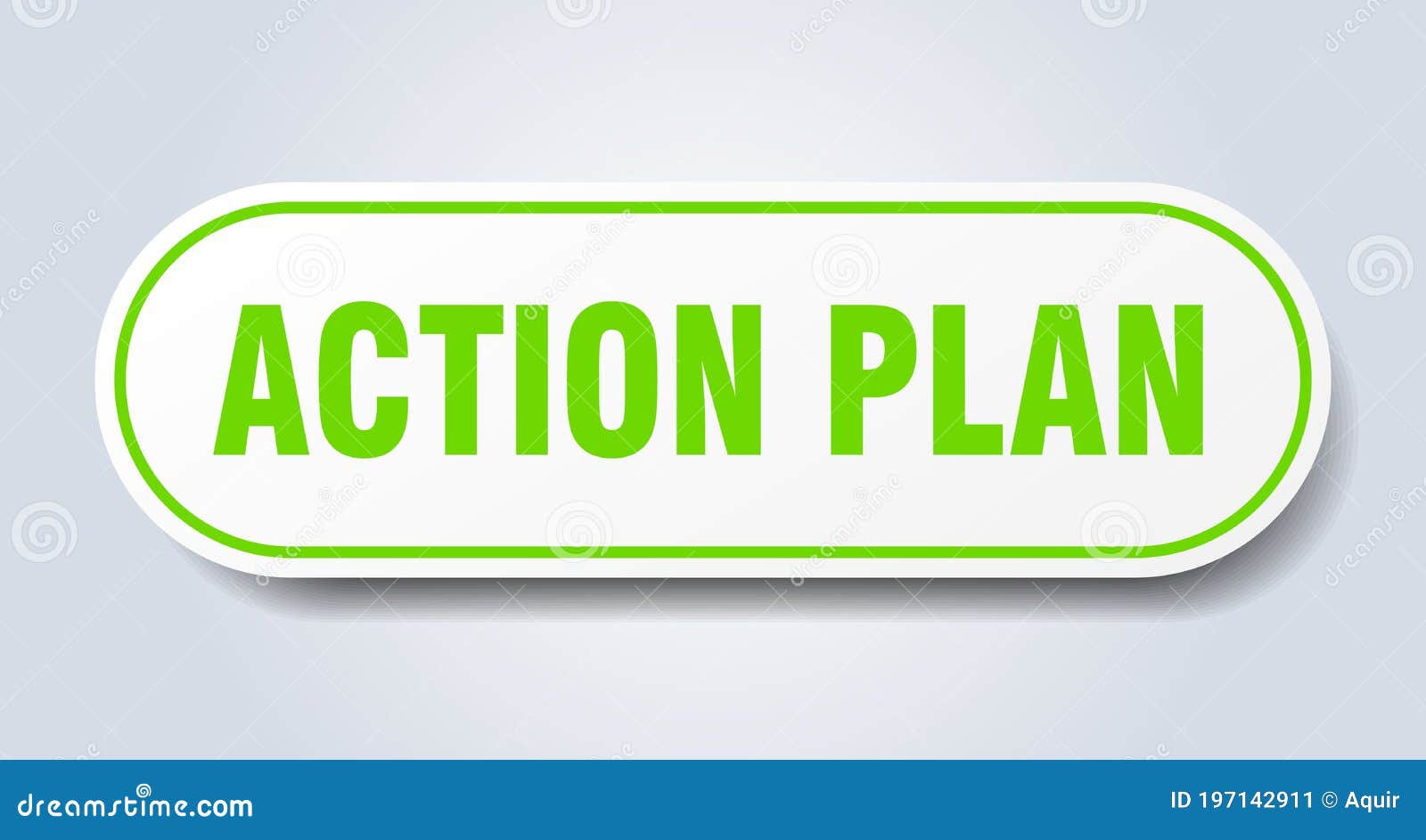 Action plan sticker. stock vector. Illustration of website - 197142911