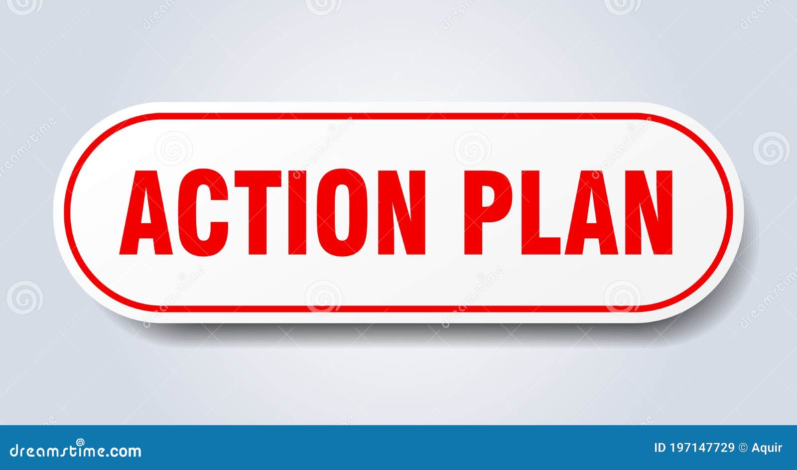 Action plan sticker. stock vector. Illustration of seal - 197147729