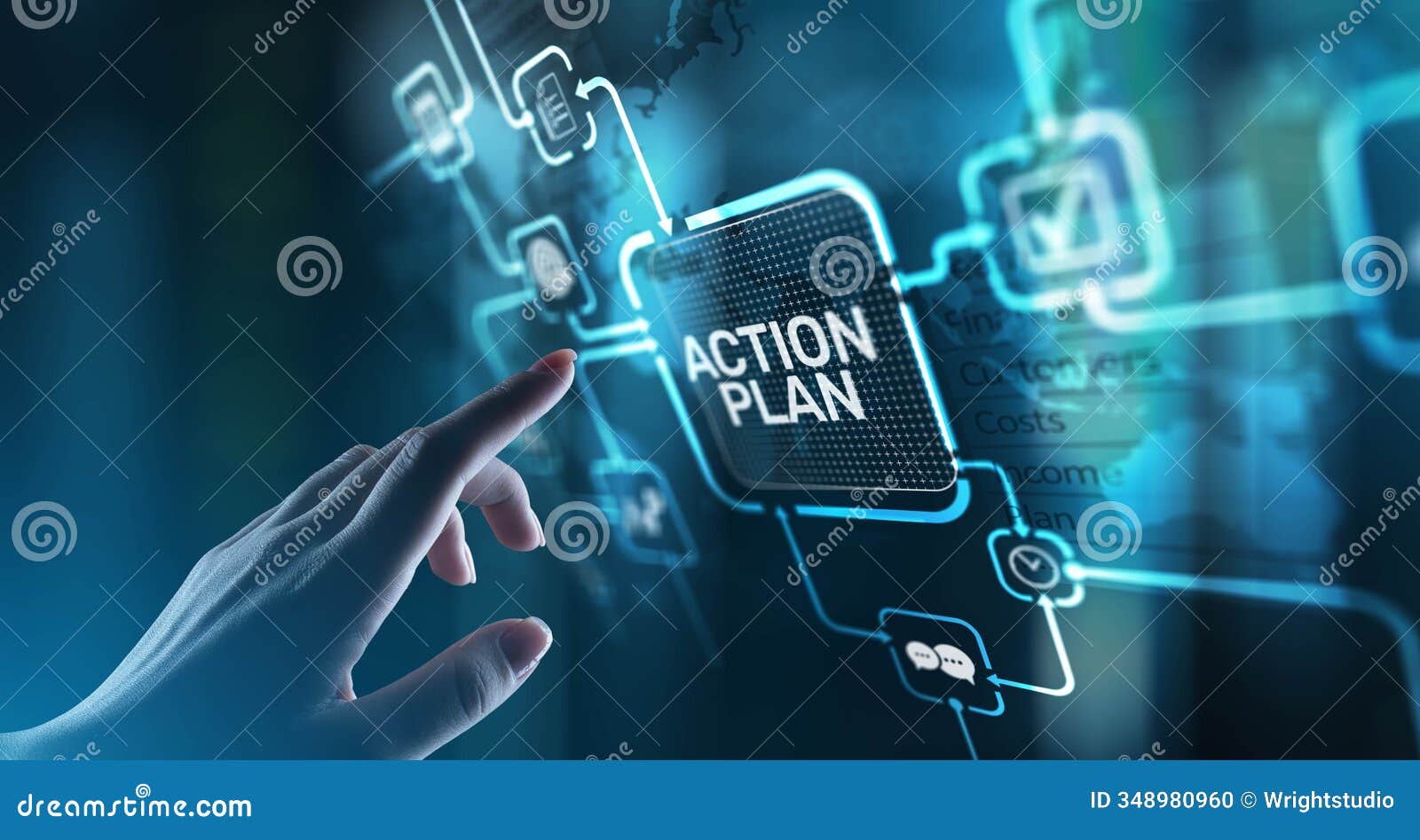 Action Plan Strategic Planning and Goal Setting, Projection on a ...