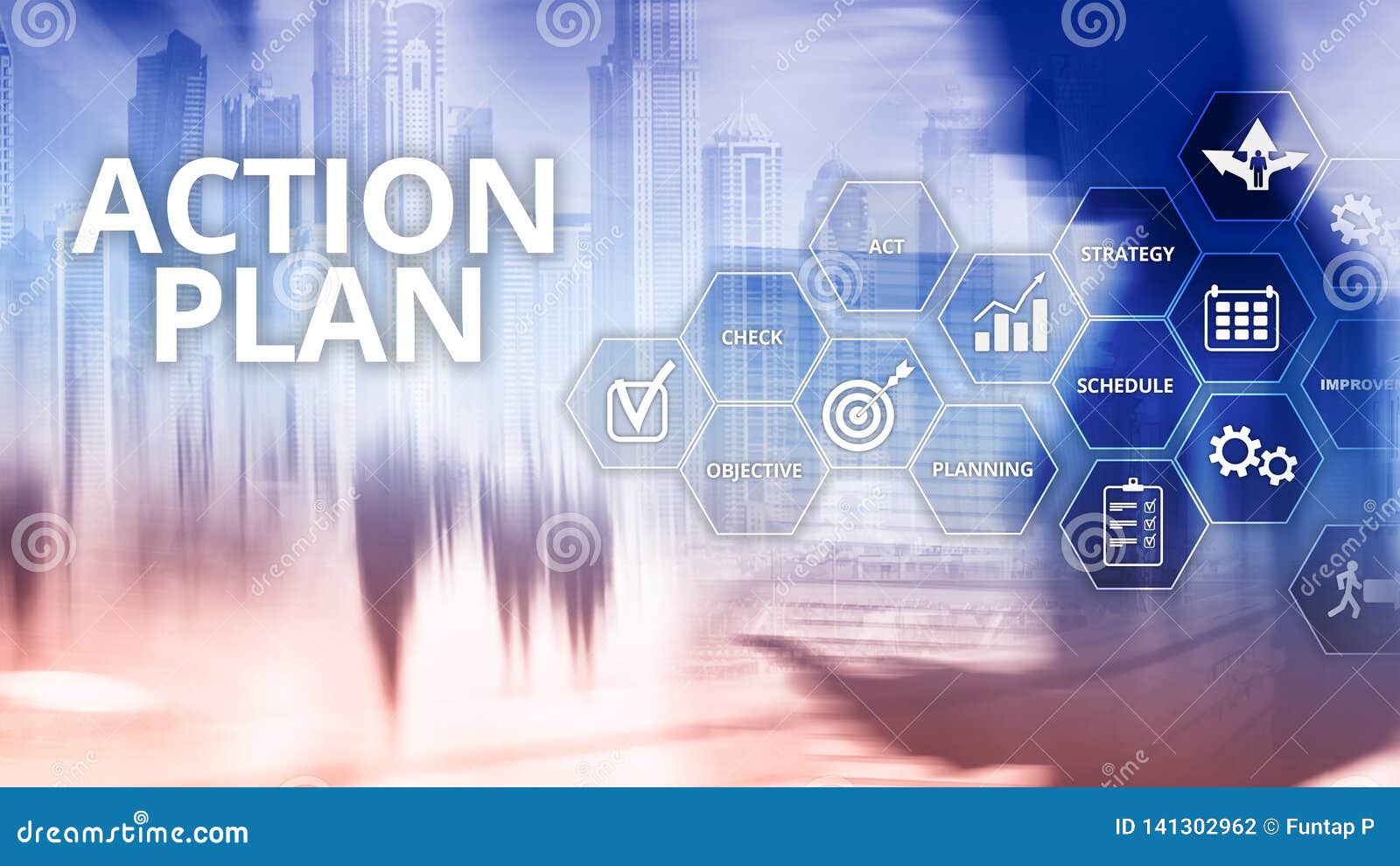 Action Plan Strategy Planning Vision Direction. Stock Illustration ...