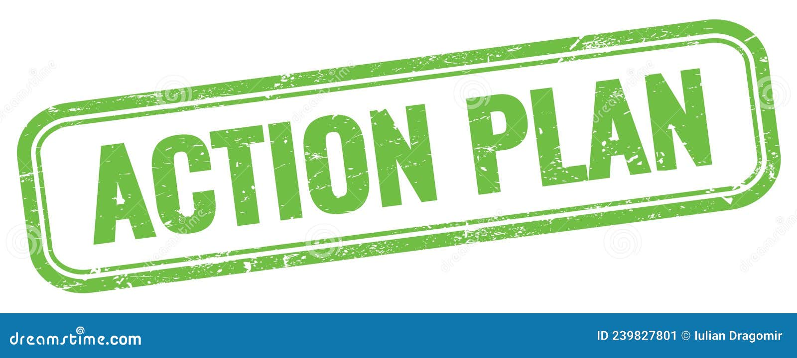 ACTION PLAN Text on Green Grungy Vintage Stamp Stock Illustration ...