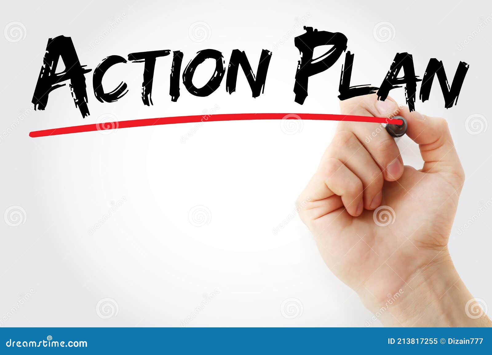 Action Plan Text with Marker, Business Concept Background Stock ...