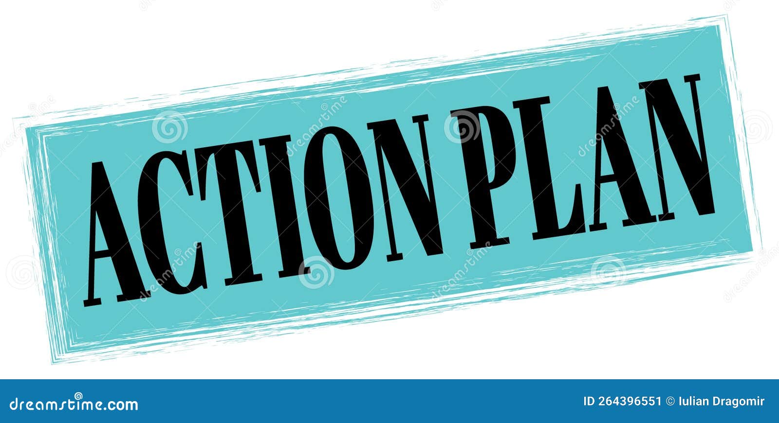 ACTION PLAN Text Written on Blue-black Stamp Sign Stock Illustration ...