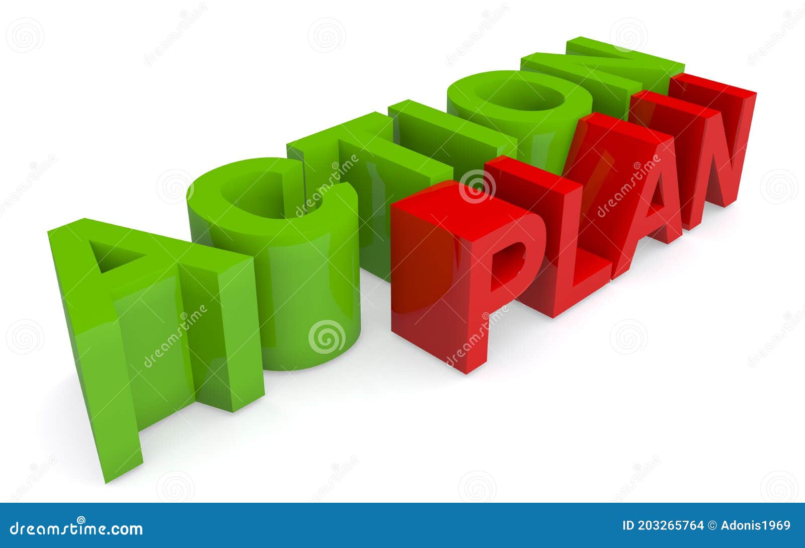 Action plan on white stock illustration. Illustration of abstract ...