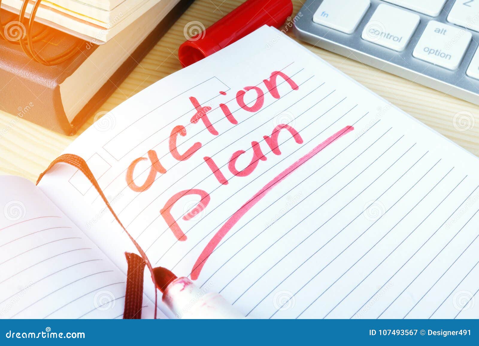 Action Plan Written in a Note. Stock Image - Image of implementation ...