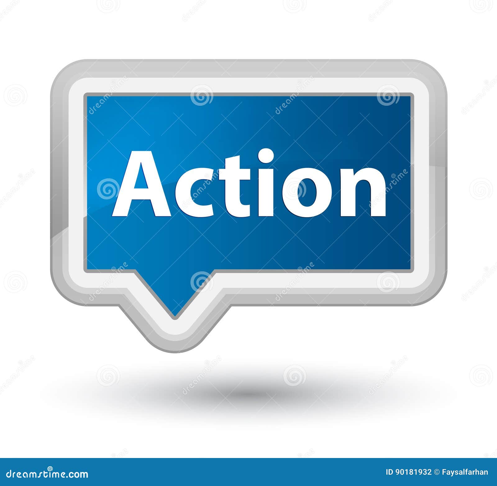Action Prime Blue Banner Button Stock Illustration - Illustration of ...