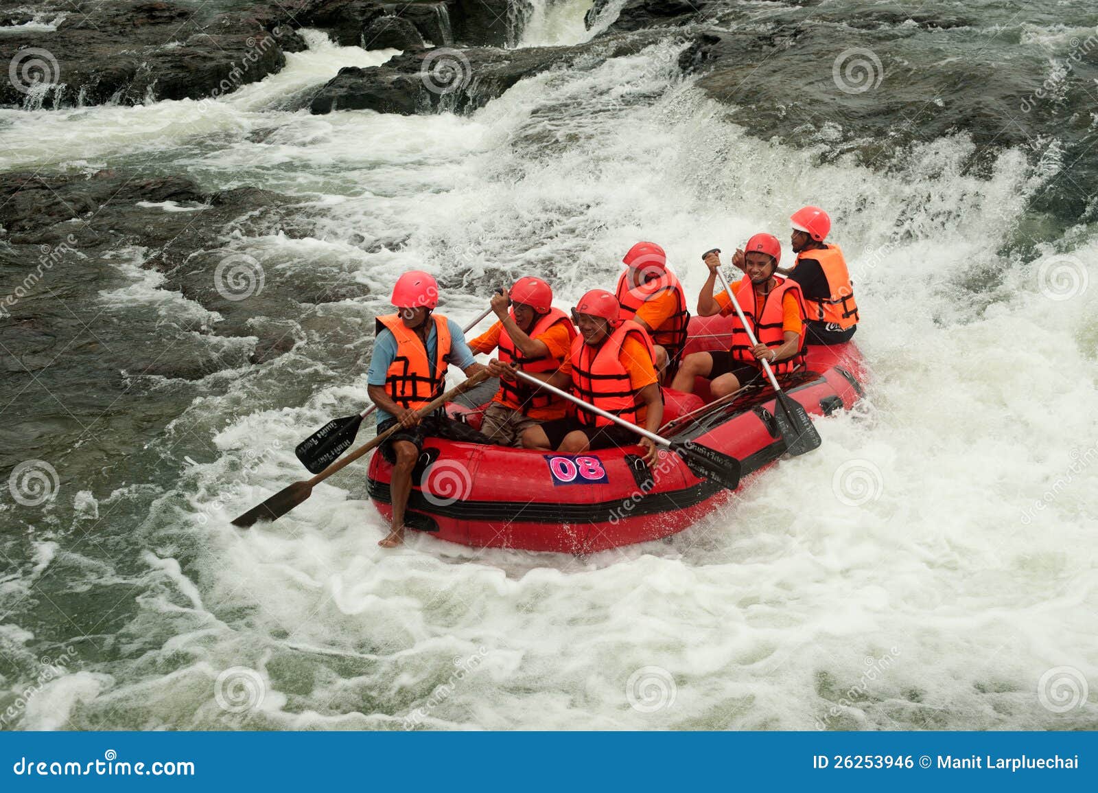 Action at Rafting Racing in Thailand. Editorial Photo - Image of force ...
