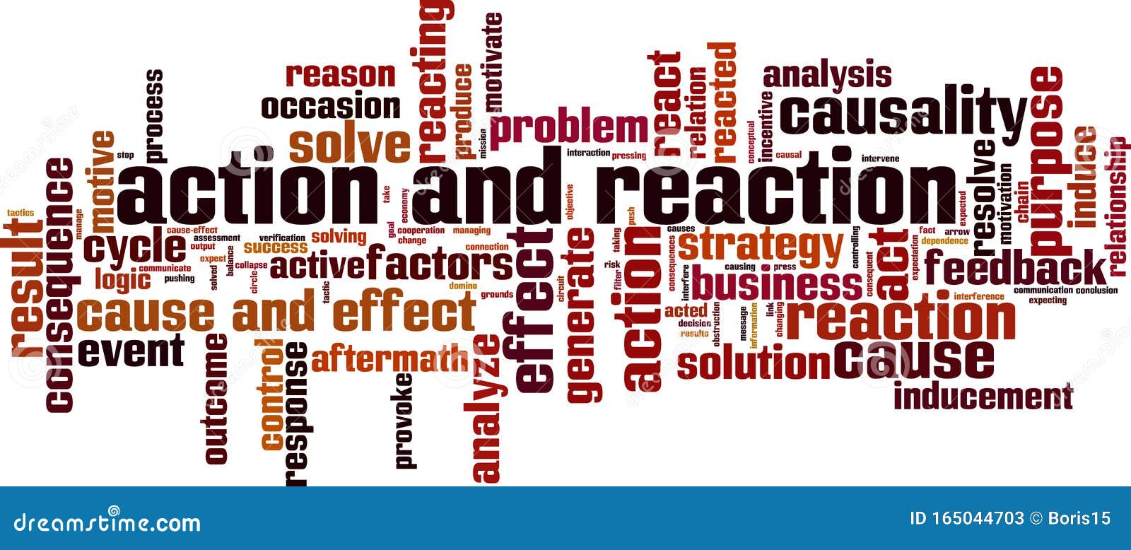 Action and Reaction Word Cloud Stock Vector - Illustration of action ...