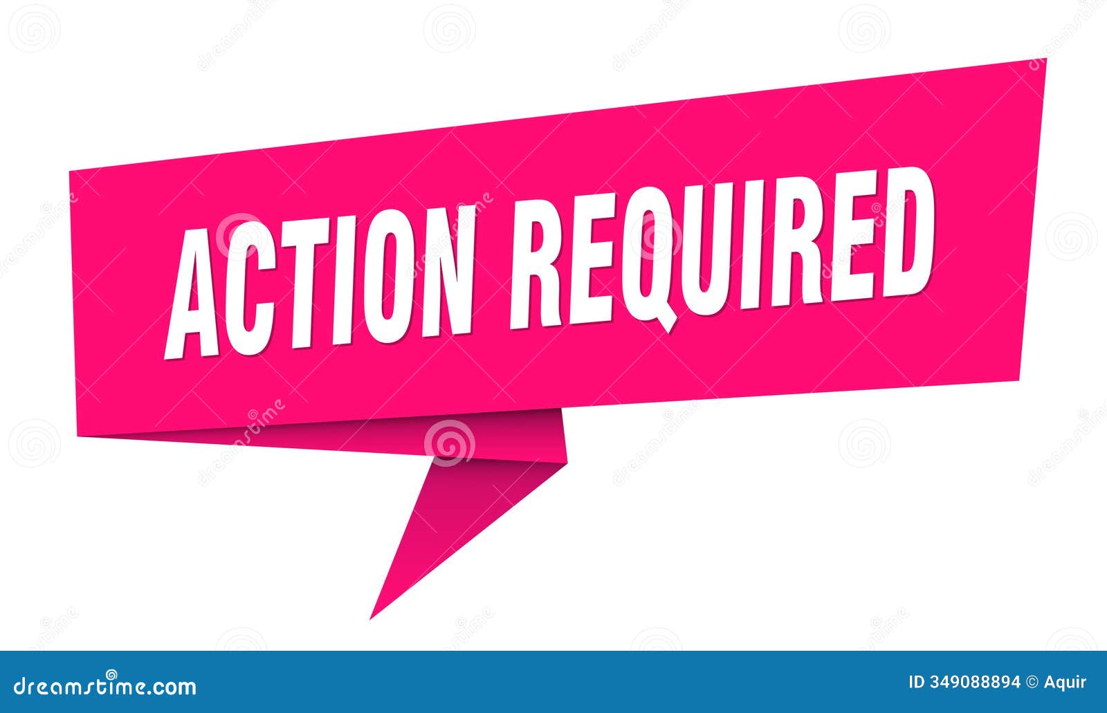 Action Required Banner. Action Required Speech Bubble, Label, Sticker ...