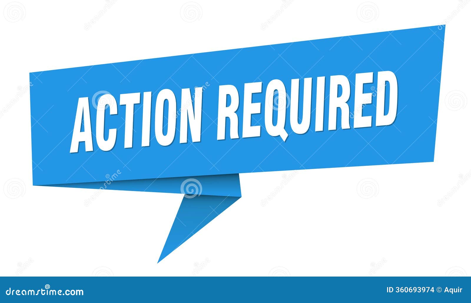 Action Required Banner. Action Required Speech Bubble, Label, Sticker ...