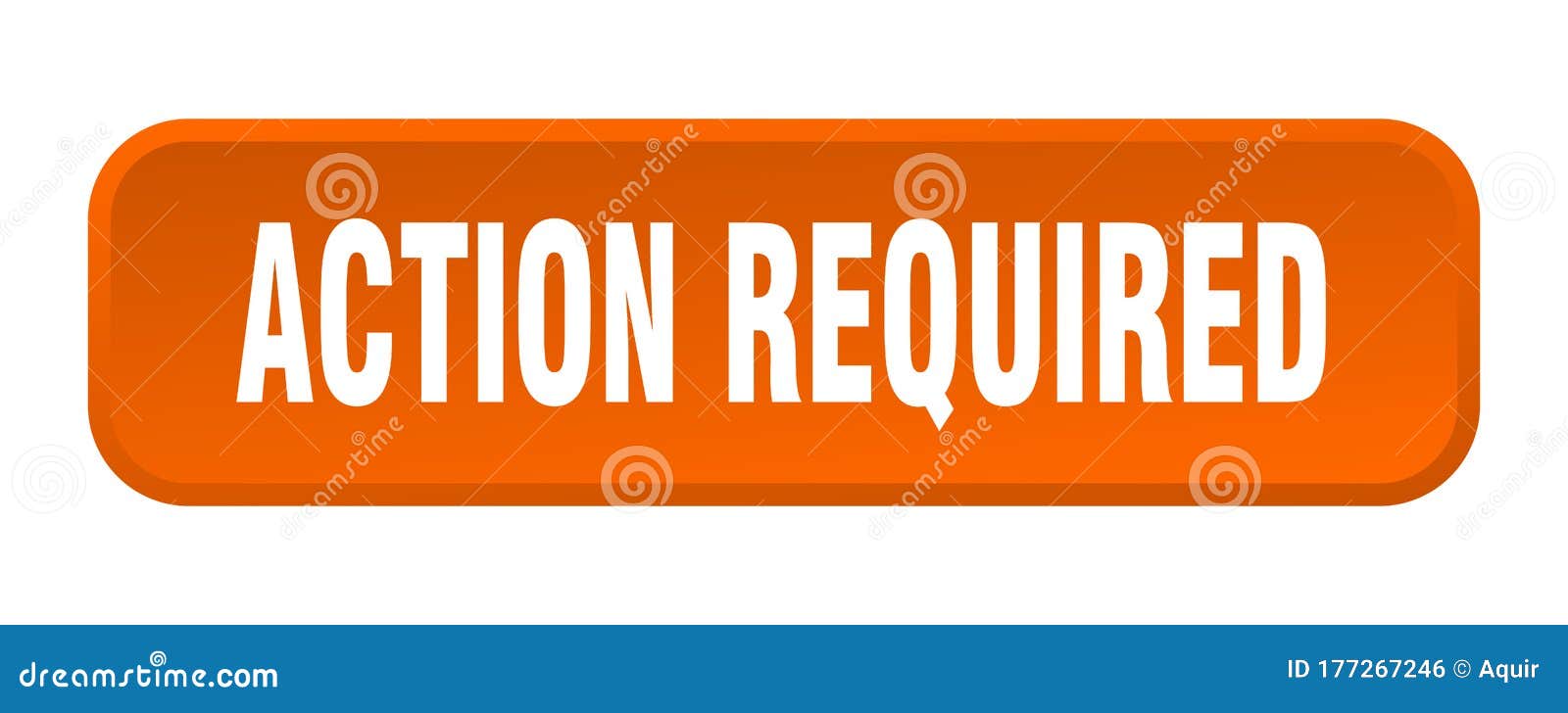 Action Required Button. Action Required Square 3d Push Button Stock ...