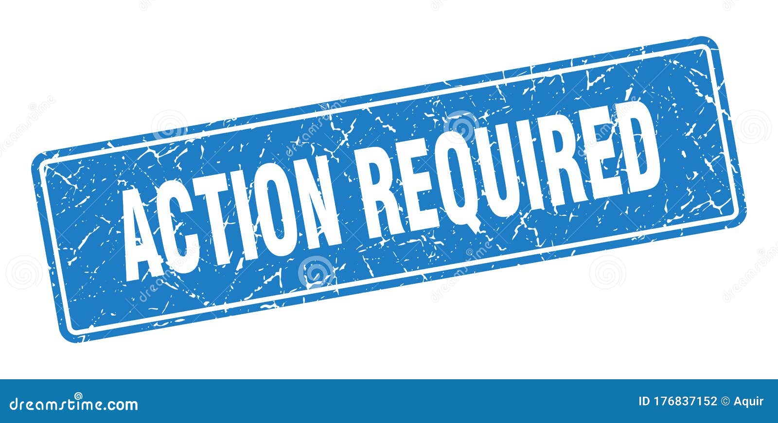 Action Required Sign. Action Required Grunge Stamp Stock Vector ...